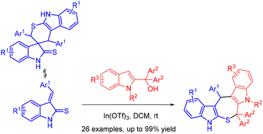 In(OTf)3-catalyzed formal (4 + 3) cycloaddition reactions of 3 ...