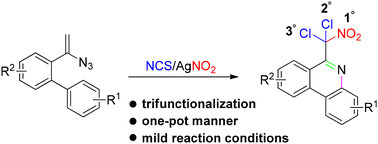 Trifunctionalization of C [[double bond, length as m-dash]] C bonds in ...