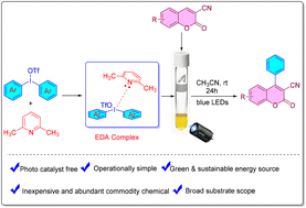 Novel electron donor–acceptor (EDA) complex promoted arylation of 2-oxo ...