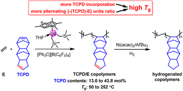 Copolymerization of tricyclopentadiene and ethylene catalyzed by ...