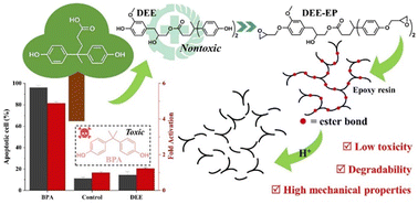 A fully degradable epoxy resin based on a nontoxic triphenol derived ...