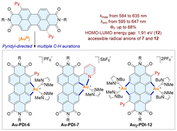 Direct synthesis of gold(iii)-annulated perylene diimides via multiple ...