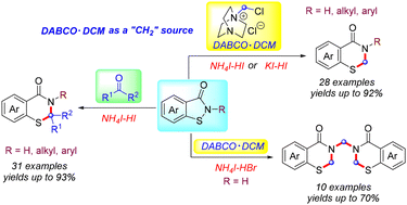 Transition-metal-free skeletal editing of benzoisothiazol-3-ones to 2,3 ...