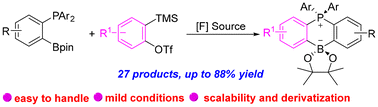 Synthesis of cyclic phosphonium-borate compounds through reaction of ...