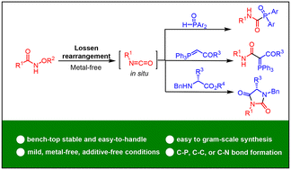 Metal-free synthesis of carboxamides via the Lossen rearrangement ...
