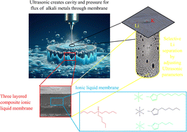 Ultrasound assisted efficient separation of lithium from brine with a composite polyether ...