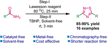 A chromatography-free one-pot, two-step synthesis of 1,2,4-thiadiazoles ...