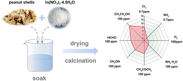 The use of peanut shells as a bio-template to prepare K-doped In2O3 ...