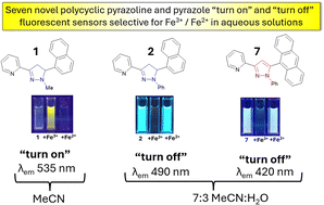 Novel polycyclic “turn-on” and “turn-off” pyrazoline and pyrazole fluorescent sensors for ...