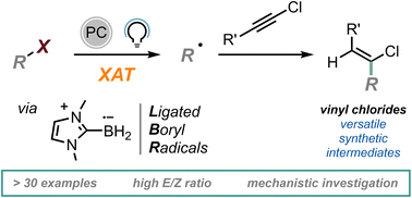 Visible light-induced halogen-atom transfer by N-heterocyclic carbene ...