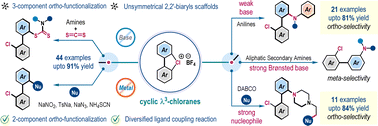 Metal-free site-selective functionalization with cyclic diaryl λ3 ...