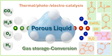 Porous liquids: an integrated platform for gas storage and catalysis ...