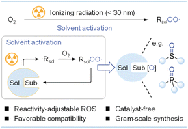 Radiation-induced aerobic oxidation via solvent-derived peroxyl ...