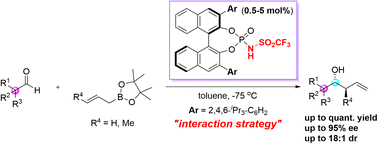 Chiral Brønsted acid-catalysed enantioselective allylboration of ...