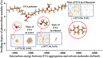 The swelling mechanism of ethylene-vinyl acetate polymer in different ...