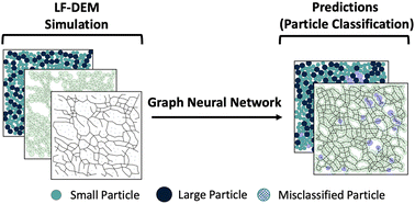 Scalability of a graph neural network in accurate prediction of frictional contact networks in ...