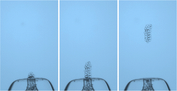 The pendant drop experiment for aggregates of cohesive granular ...