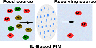 Ionic liquid-based extraction of metal ions via polymer inclusion ...