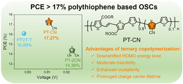 Ternary polythiophene enables over 17% efficiency organic solar cells ...
