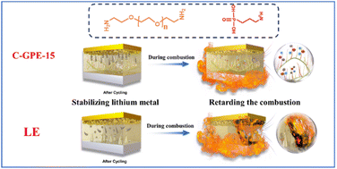 A grafted flame-retardant gel polymer electrolyte stabilizing lithium ...