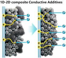 Synergistic electrochemical properties of conductive additives with 1D ...