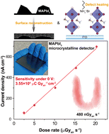 Surface reconstruction and defect healing of MAPbI3 perovskite ...