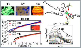 Slow magnetic relaxation and luminescence properties in β-diketonate ...