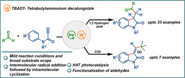 A TBADT-enabled photo-induced radical cyclization pathway: concise ...