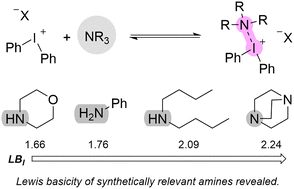 The Lewis basicity of amines on the Legault iodonium Lewis acidity ...