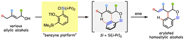 Arylative double bond transposition of allylic alcohols via silicon ...