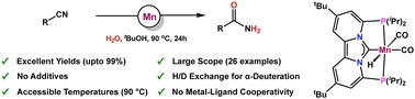 Nitrile hydration and α-deuteration of amides catalyzed by a PCNHCP Mn ...