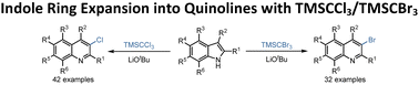 Indole ring expansion into quinolines with TMSCCl3/TMSCBr3 - Chemical ...
