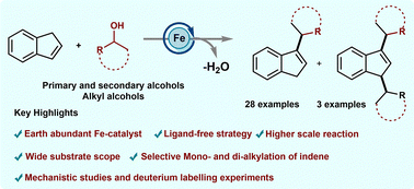 A general iron-catalyzed highly selective mono- and bis-alkylation of ...