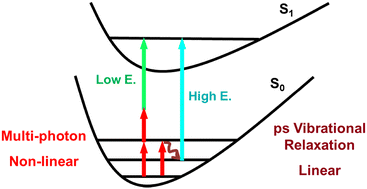 The interplay of nonlinear multi-photon processes and vibrational ...