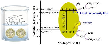 Sacrificial template synthesis of a 3D flower-like Sn-doped BiOCl ...