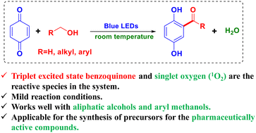 Synthesis of hydroxyl functionalized aryl/alkyl ketones via visible ...