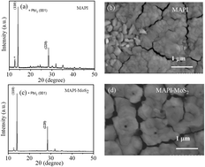MAPI–MoS2 quantum dot composite films as active layers for efficient ...