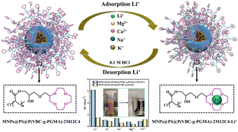 Crown ether-engineered core–shell magnetic microspheres for lithium ion ...