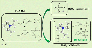 Solvent extraction of rhenium(vii) from aqueous solution using an ionic ...