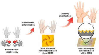 Disparity-amplified chiral SERS using a PSP–LSP-coupled substrate ...