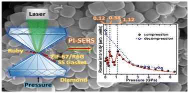 Pressure effects on the surface enhanced Raman spectroscopy of a ZIF-67 ...