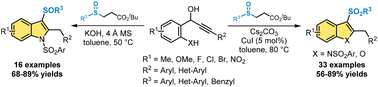Switchable synthesis of sulfinylated and sulfonylated indoles and ...