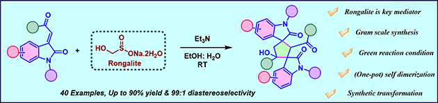 Rongalite-promoted self-dimerization of 3-acylidene-2-oxindoles: a ...