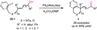 Palladium-catalyzed intramolecular redox-relay Heck cyclization: access ...