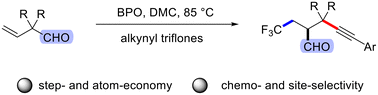 1,2,3-Trifunctionalization of α,α-disubstituted vinyl aldehydes with ...
