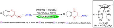 Rhodium-catalyzed one-pot tandem reductive amination/asymmetric ...