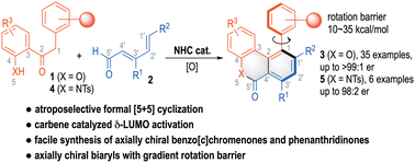 Atroposelective [5 + 5] formation of benzo[c]chromenone and ...