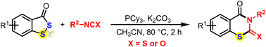 Access to benzo[e][1,3]thiazin-4-ones via PCy3-mediated annulations of ...