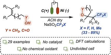 Electrochemical oxidative CF3 radical-induced lactonization and ...