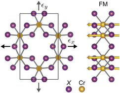 Mechanical and electronic response of monolayer chromium trihalides ...